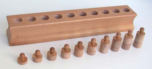 Cylinder Blocks - Set of 4 Blocks | E&O Montessori