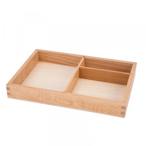 Three Part Tray for Classified Cards | E&O Montessori
