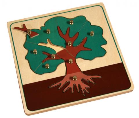 Wooden Tree Puzzle and Control Card | E&O Montessori