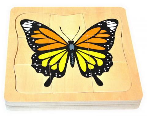 Growth and Layer Puzzle – Butterfly | E&O Montessori