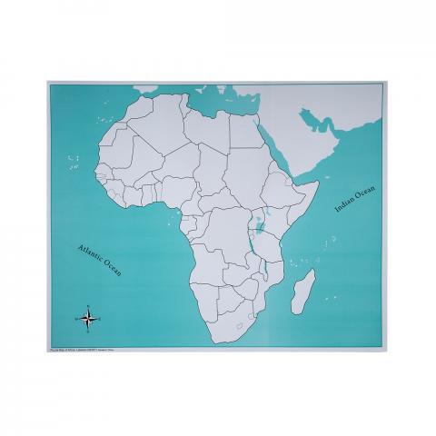 Africa Control Map - Unlabeled | E&O Montessori