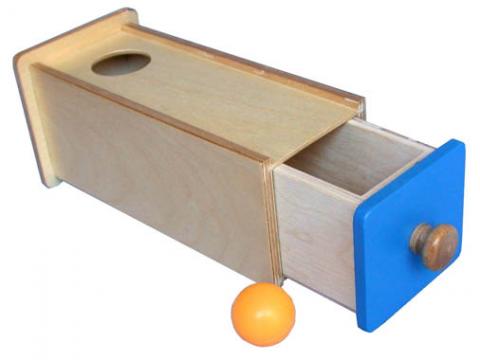 Object Permanence Box with Drawer | E&O Montessori