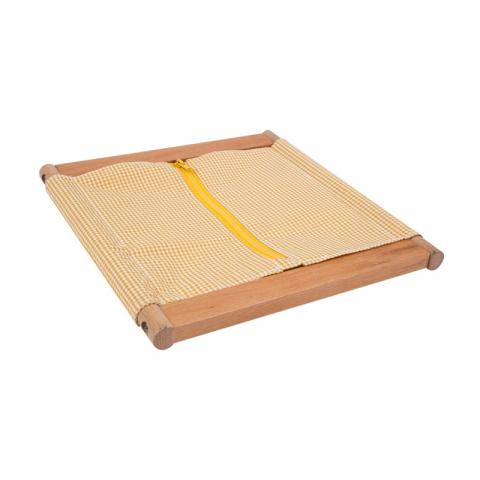 Infant Toddler Dressing Frame: Large Zipper | E&O Montessori