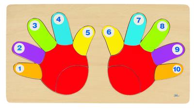 Wooden Hands Puzzle | E&O Montessori