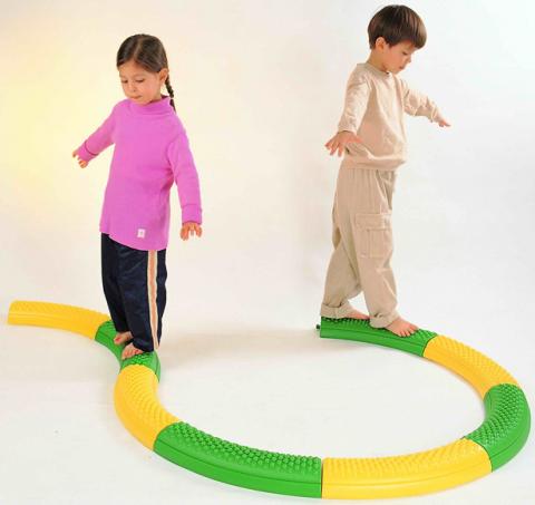 Tactile Curved Path (8 pieces) | E&O Montessori