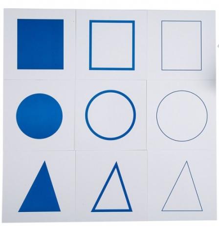 Geometric Form Cards for the Demonstration Tray | E&O Montessori