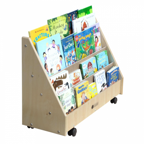 Toddler Book Rack with 4 Shelves | E&O Montessori