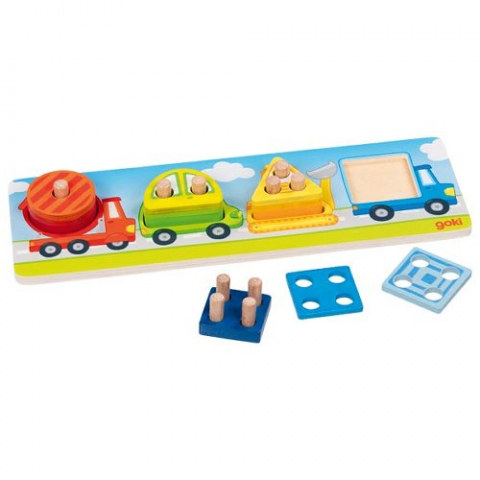 Shape Sorting Game - Vehicles | E&O Montessori