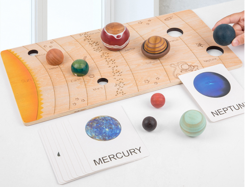 The Solar System with Cards | E&O Montessori