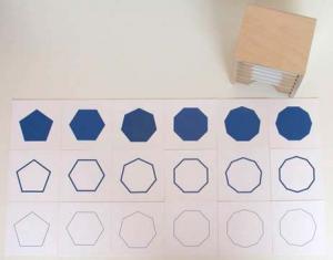 Geometric Form Cabinet with Cards | E&O Montessori