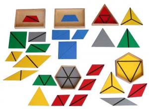 Montessori Constructive Triangle - 5 Boxes set | E&O Montessori